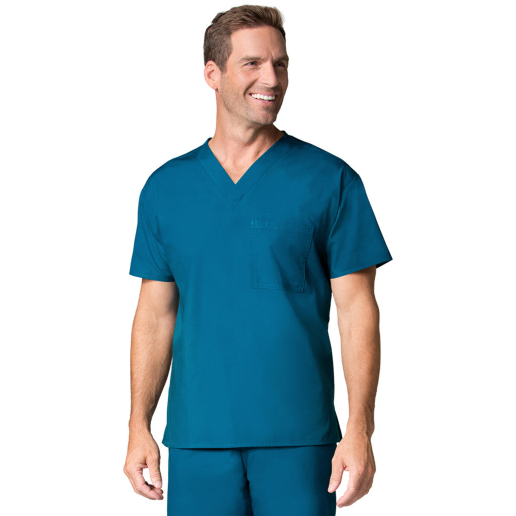 Maevn Mens One Pocket V-Neck Scrub Top Style 1006 - Plus Size XL - 5XL ...
