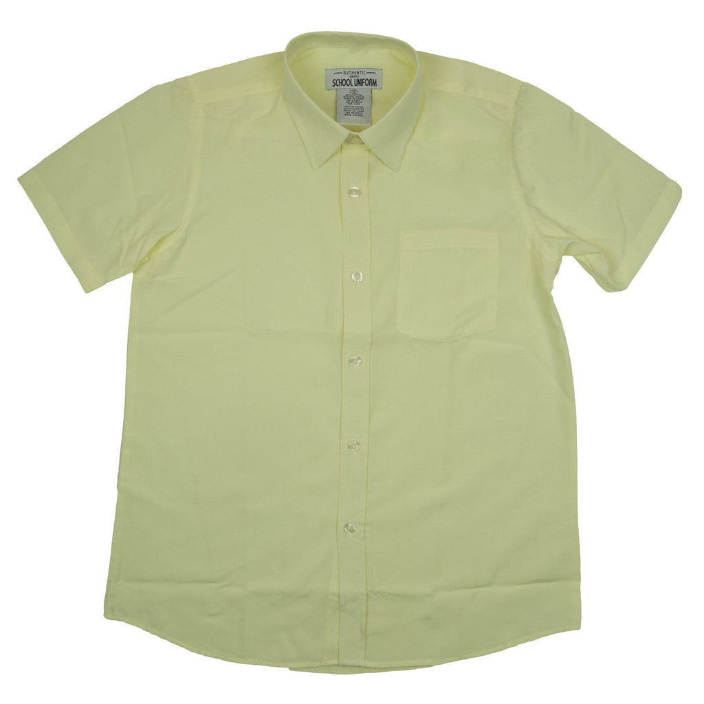 Authentic Galaxy Boys School Uniforms Short Sleeve Broadcloth Shirt Si ...